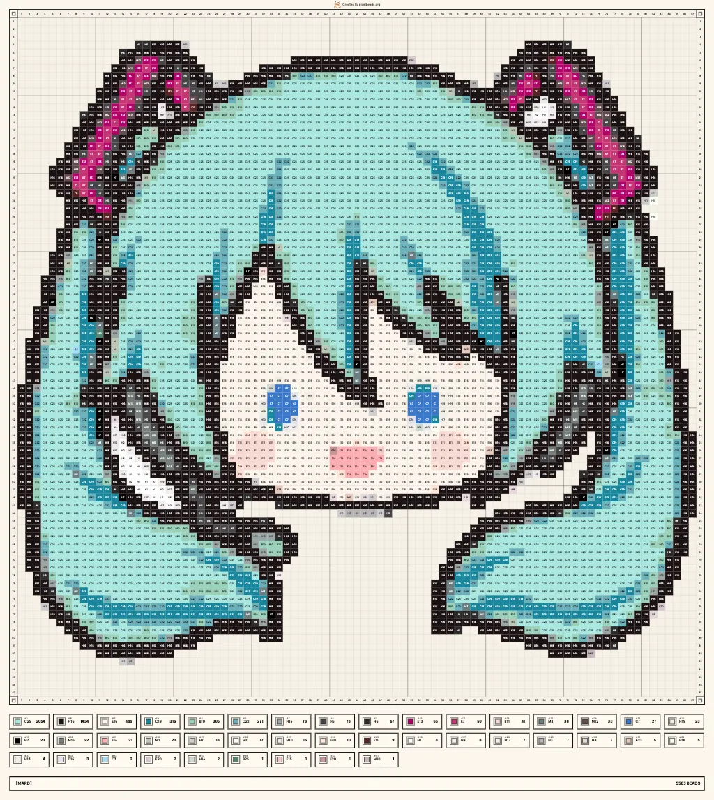 Easy Kuromi Perler Bead Pattern Pattern