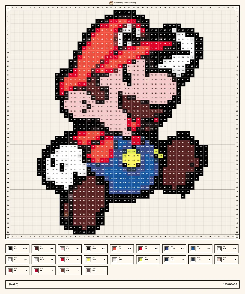 Super Mario Perler Bead Pattern to Customize | Pixelbeads